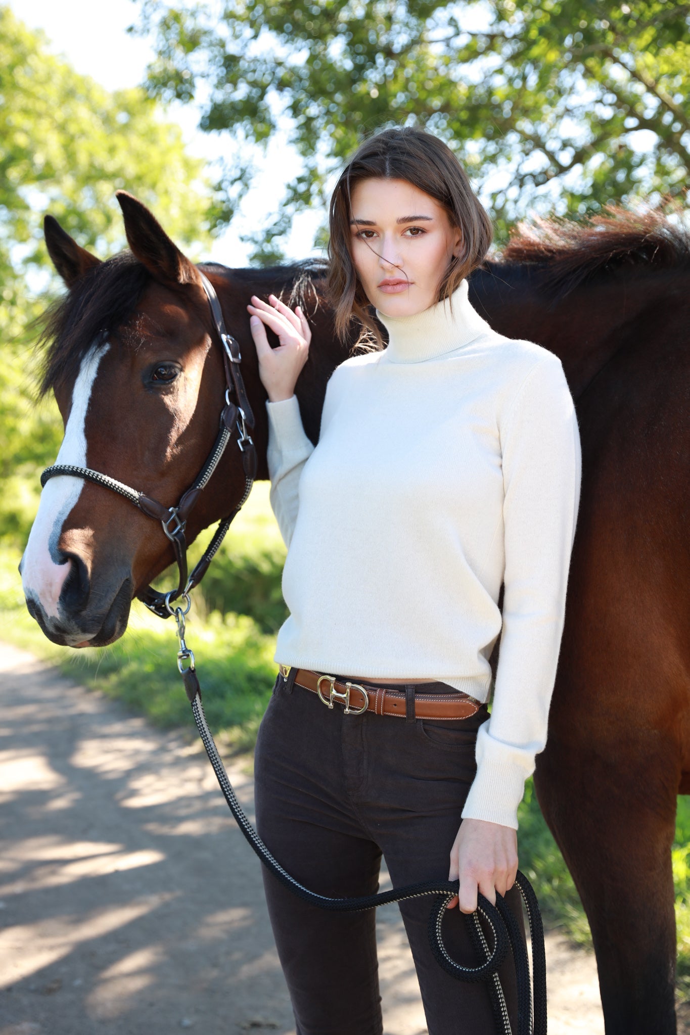 Col roulé Anita 100% cachemire - Écru